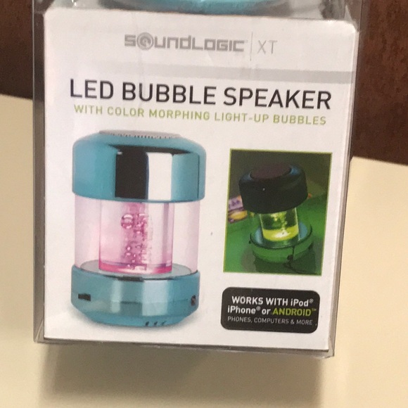 sound logic | Accessories | New Led Color Changing Bubble Speaker ...